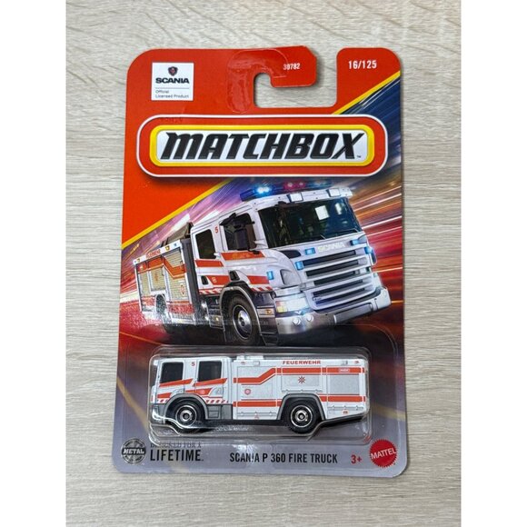 MATCHBOX | Toys | Matchbox Car Scania P 36 Fire Truck Toy Race Cars ...
